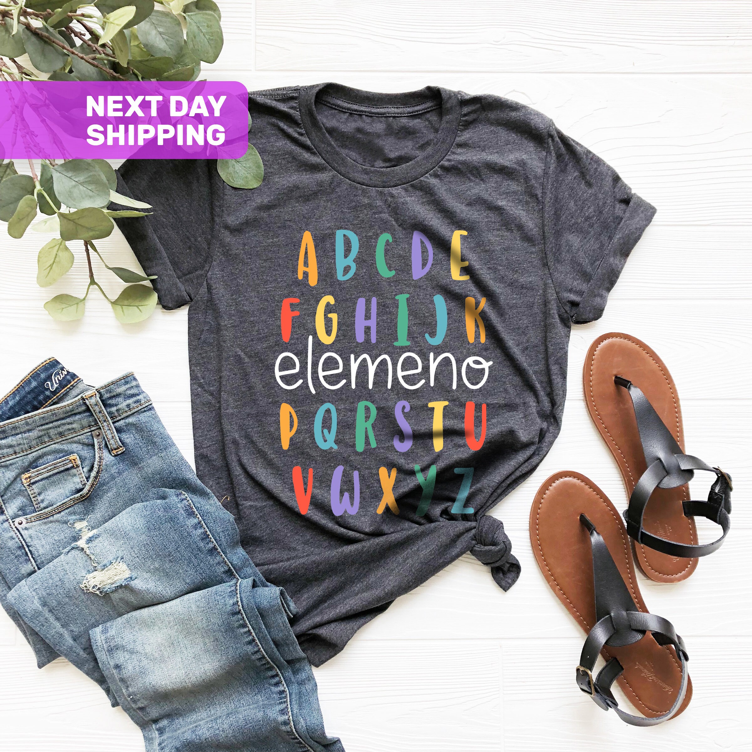 ABC Shirt, ABC Elemeno Shirt, Teacher Shirt, Preschool Teacher Shirt ...