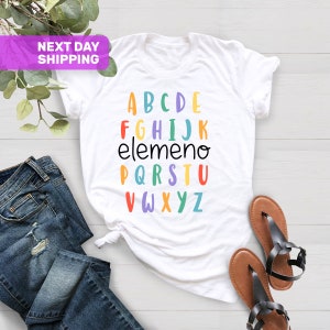 ABC Shirt, ABC Elemeno Shirt, Teacher Shirt, Preschool Teacher Shirt ...