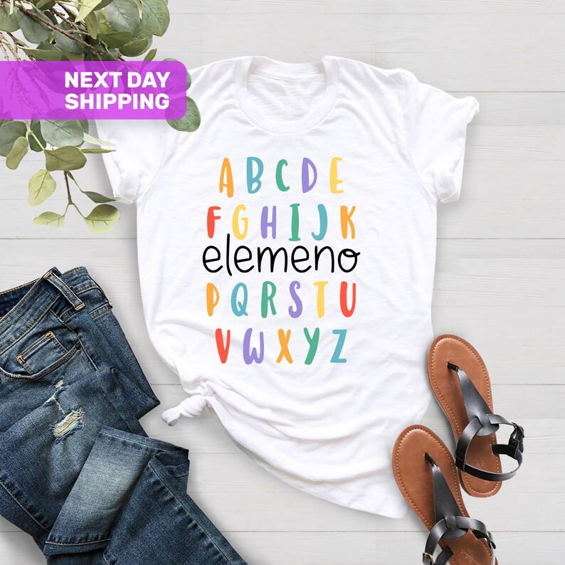 ABC Shirt ABC Elemeno Shirt Teacher Shirt Preschool Teacher - Etsy