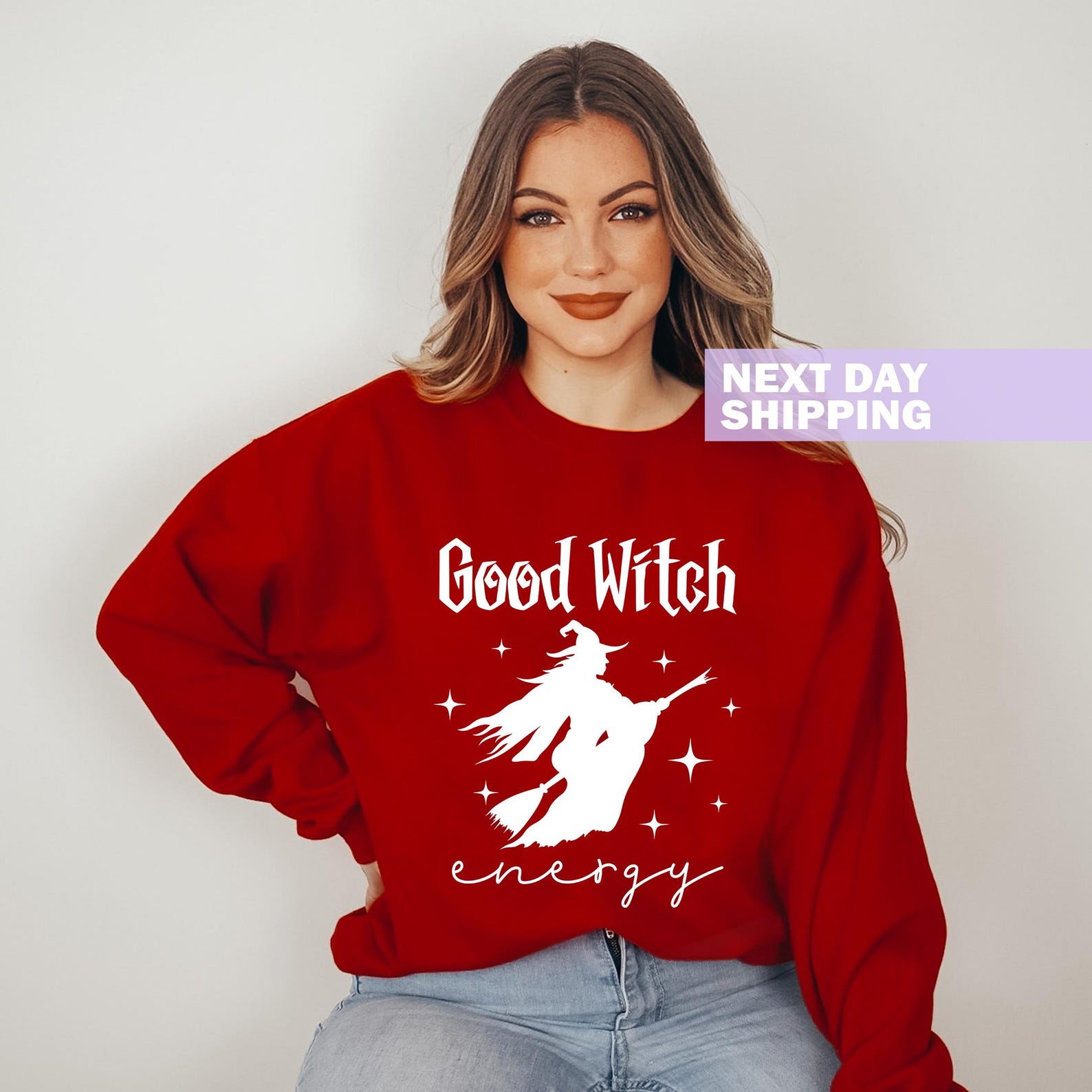 Good Witch Energy Sweatshirt, Halloween Shirt, Cute & Funny Halloween ...