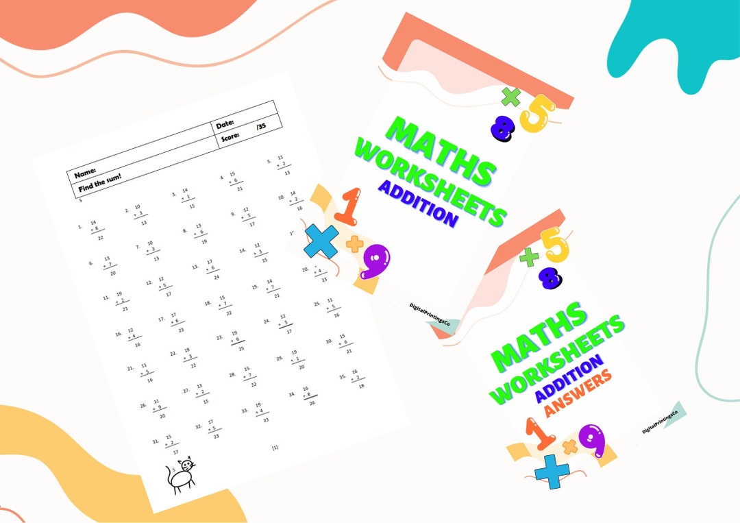 Math Addition Practice Worksheets simple 10 Pages and Answers ...