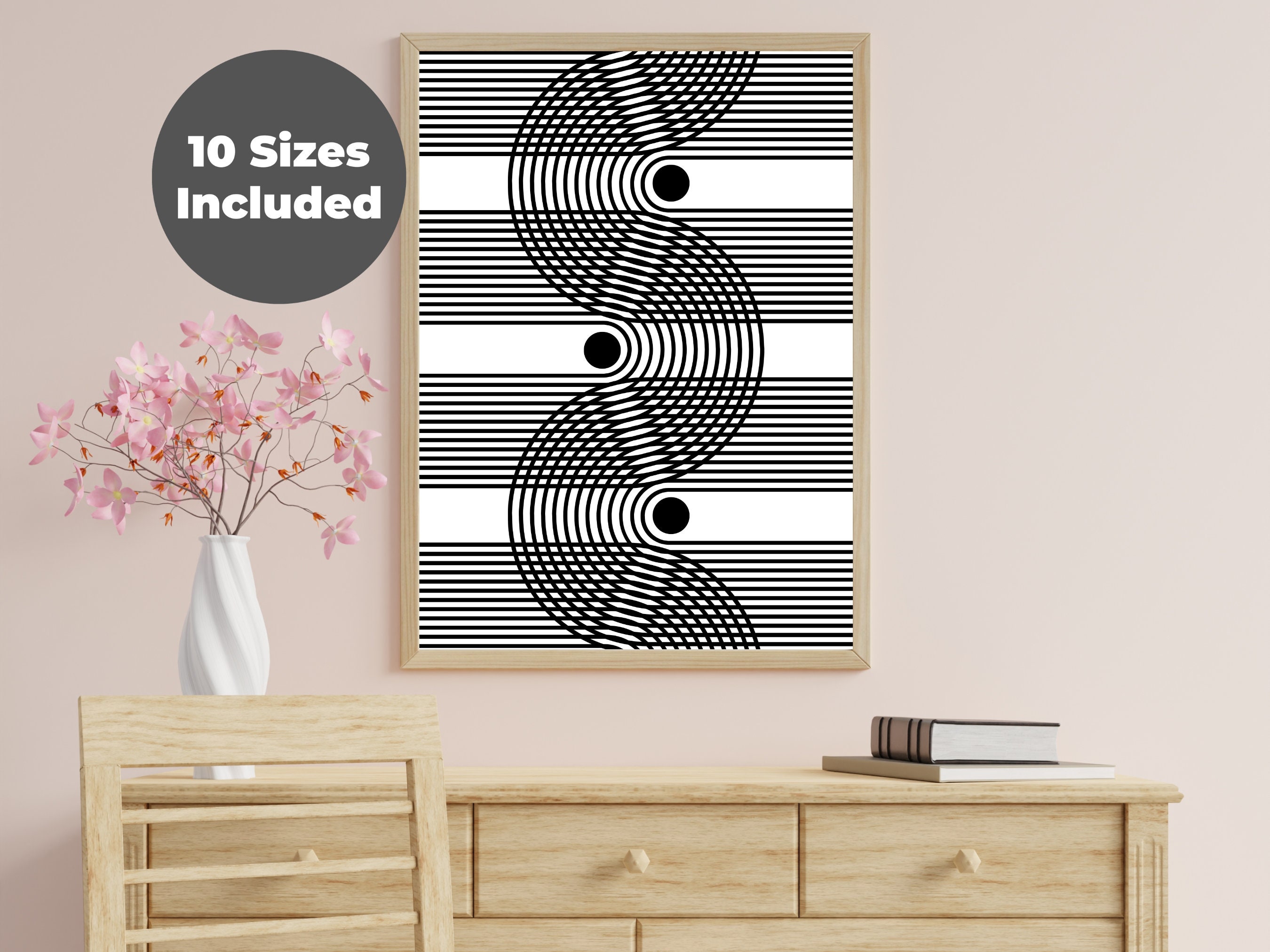 Modern Black and White Wall Decor Modern Black and White Art Wall Art ...