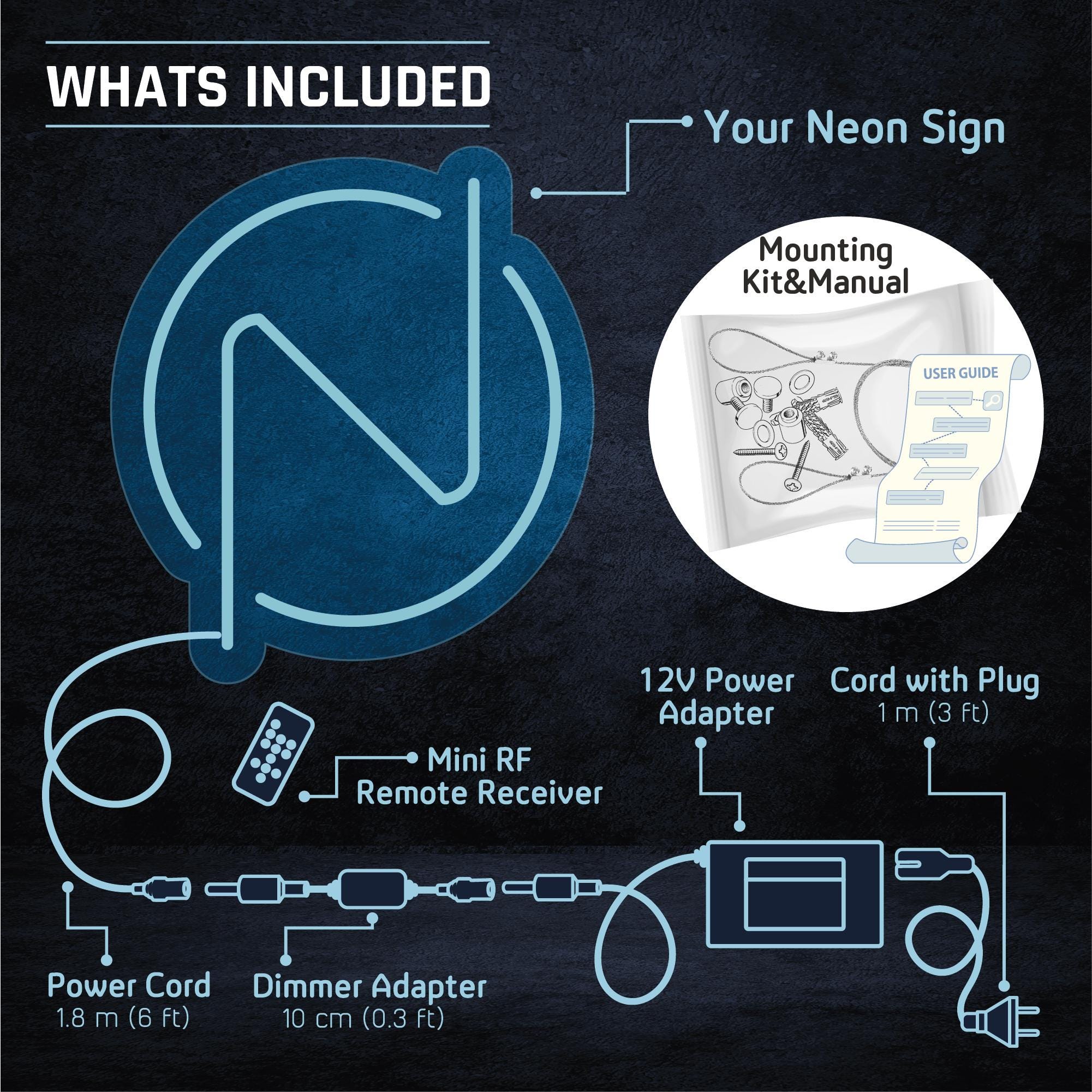 LED Burger Neon Sign, Burger Shop Wall Light, Restaurant Decor, Man ...