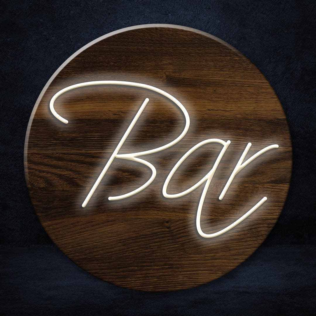 Bar Entry Neon Sign, Bar Wall Light, Modern Bar Decor, Pub Wall Neon ...