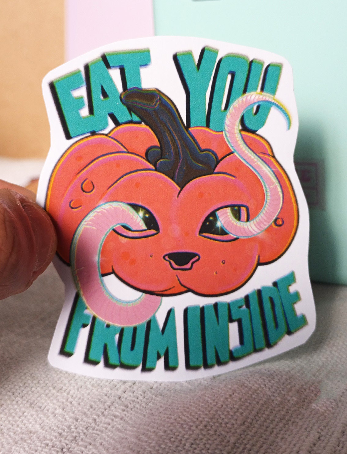 Sticker Bundle Eat You From Inside Parasite Stickers Creepy Cute - Etsy