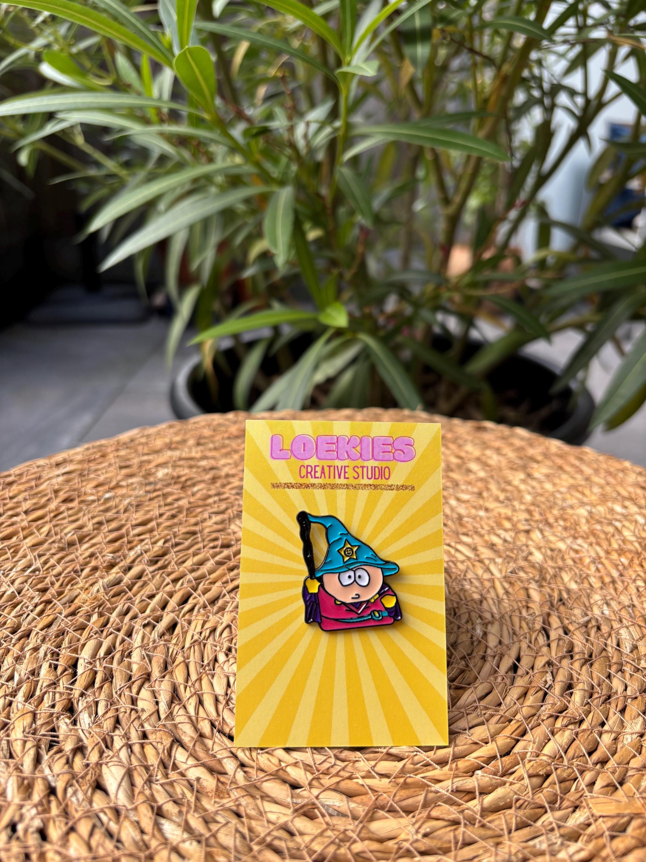 South Park Eric Cartman Wizard Pin Nostalgic 2000's Cartoon Accessories ...