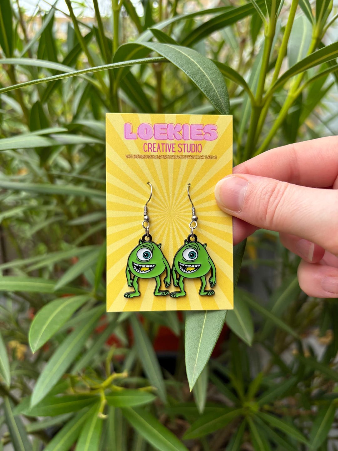 Monsters Inc. University Mike Wazowski Earrings Nostalgic 2000s Cartoon ...