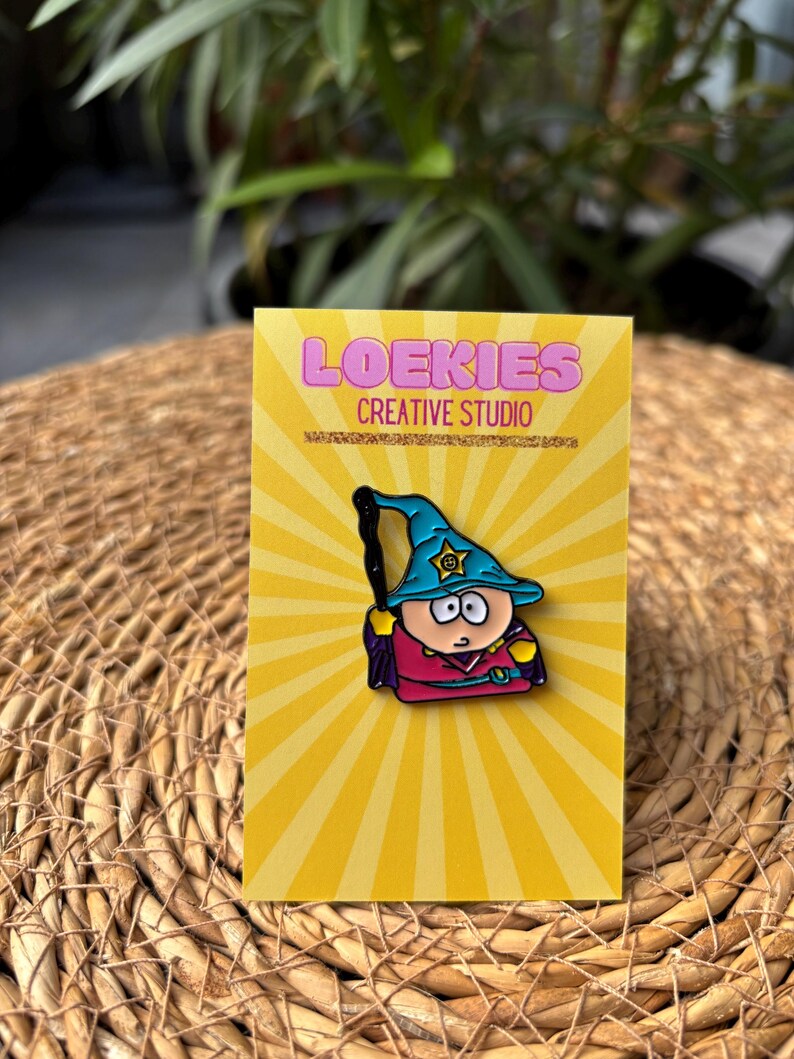 South Park Eric Cartman Wizard Pin Nostalgic 2000's Cartoon Accessories ...