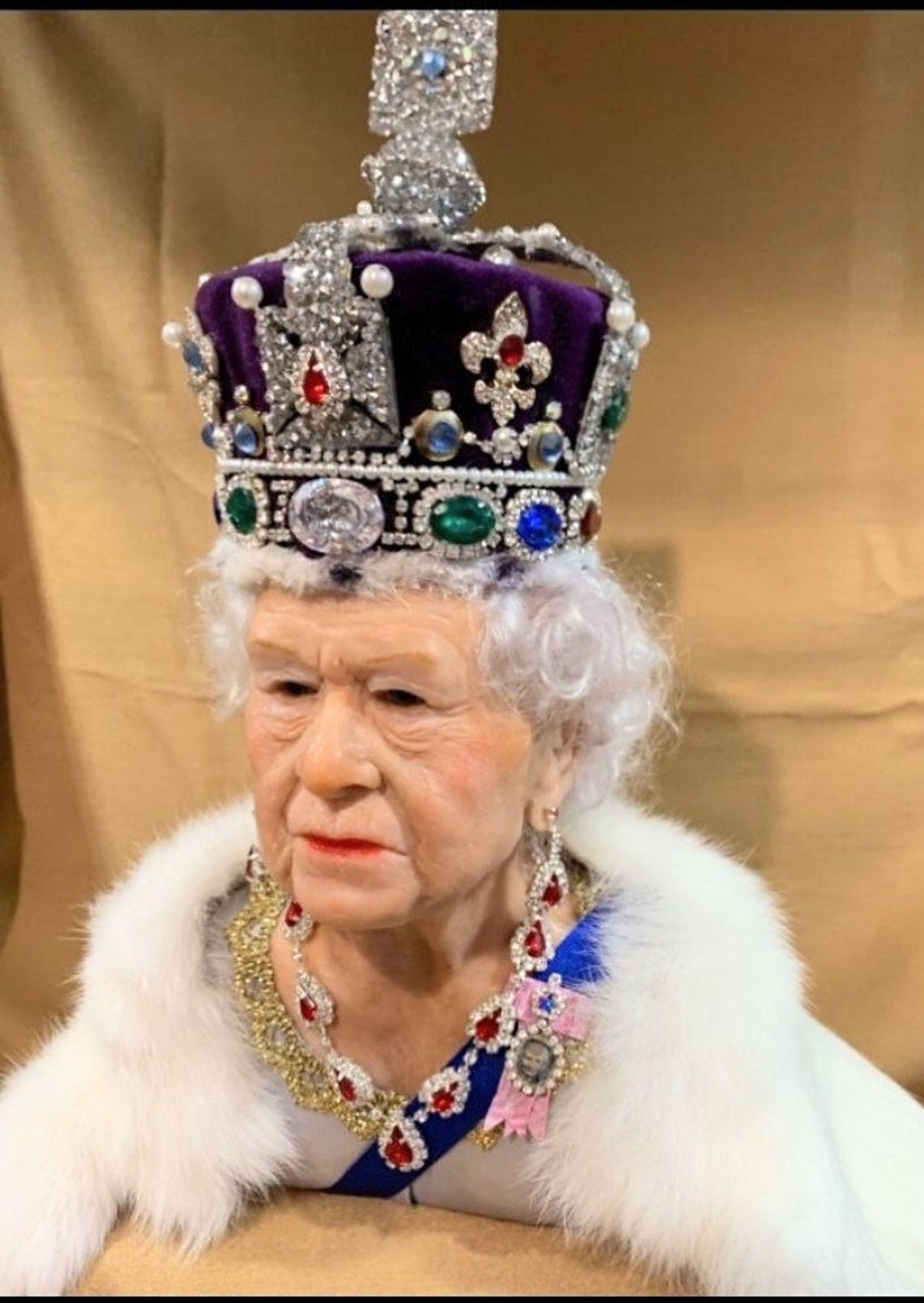 Queen Elizabeth HRH Handmade Model Rare Figurine Art - Etsy