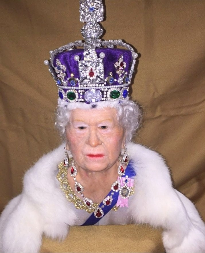 Queen Elizabeth HRH Handmade Model Rare Figurine Art - Etsy