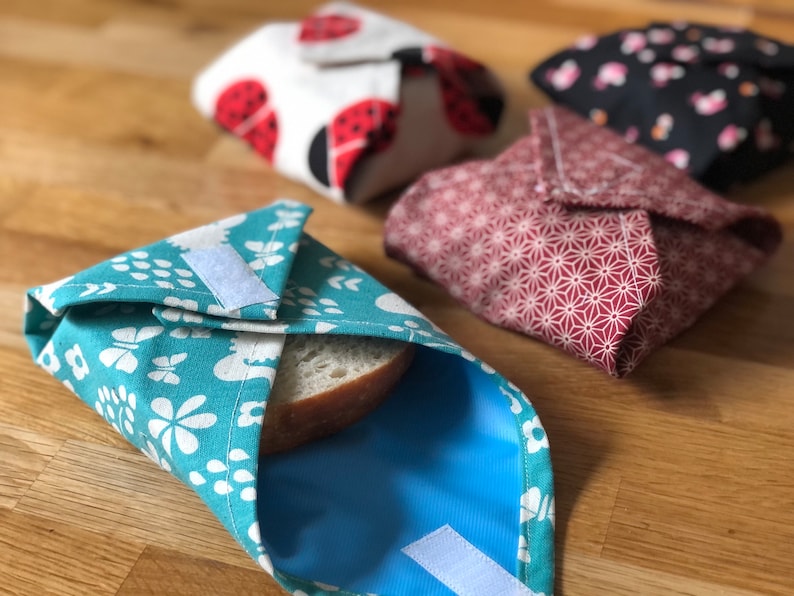 100% Eco Friendly Back to School Reusable Sandwhich Bag / Wrap ...