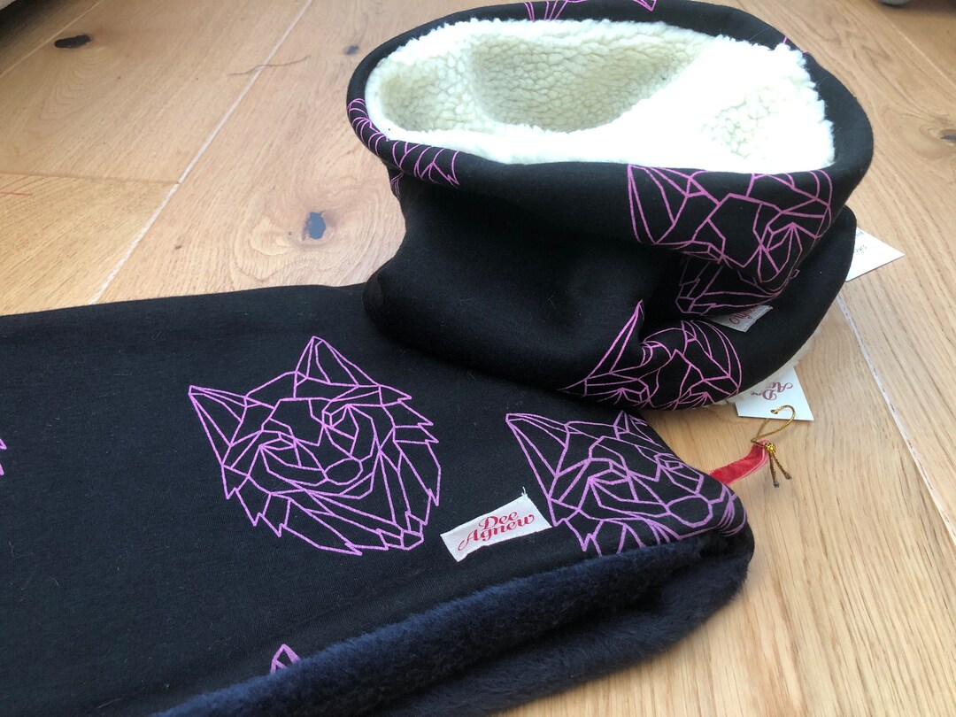 Very Cool Wolf Pattern for Autumn, Winter. Soft and Warm Handmade Snood ...