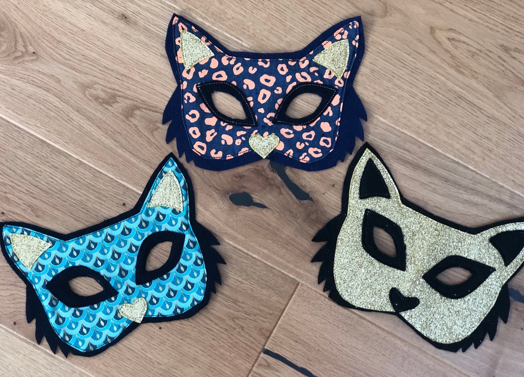 Bespoke Handmade Glamorous Sparkly Cat Mask. Dressing up and Make ...
