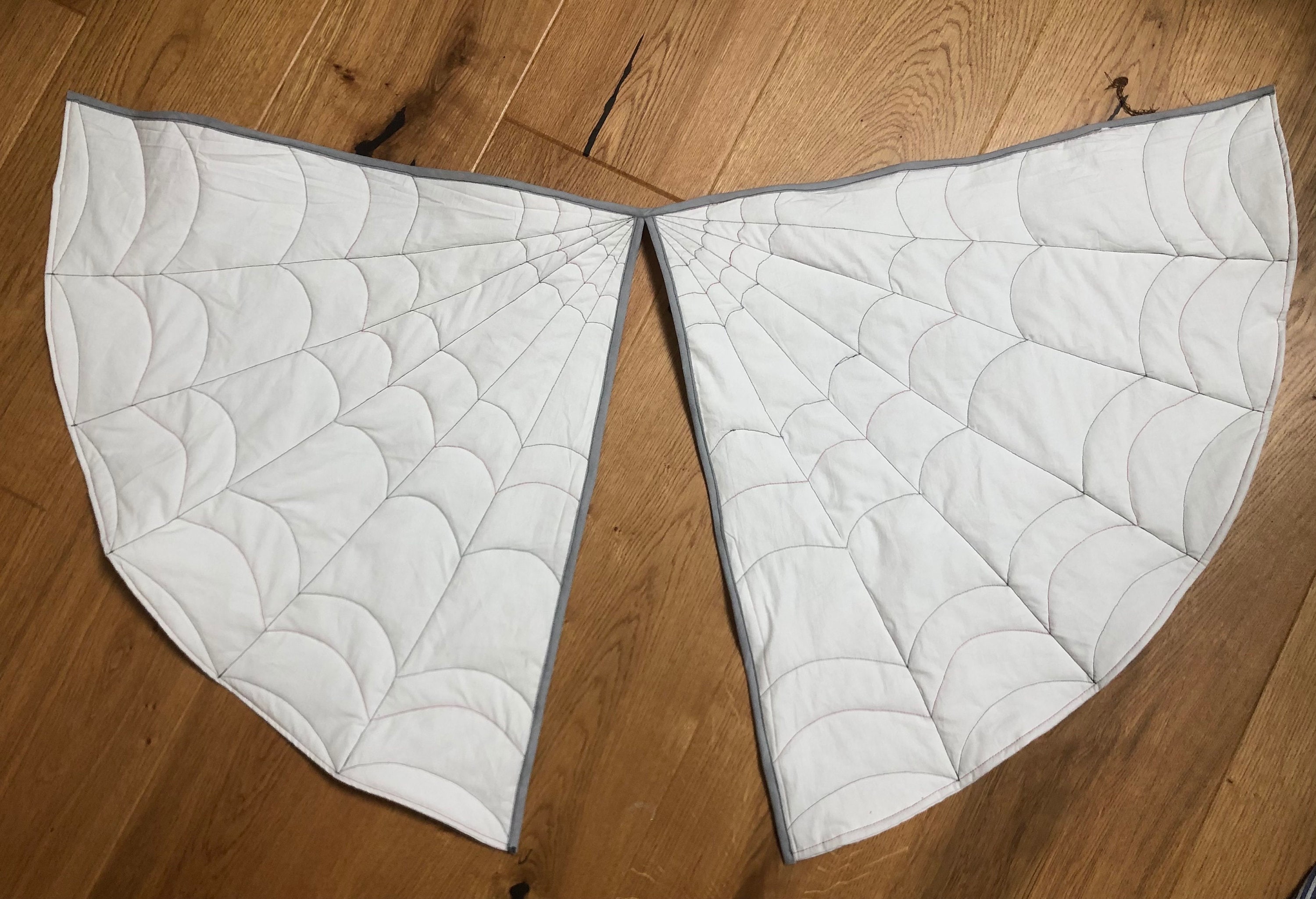 Childs Ghost Spider Wings, Ghost Web Wings, Girls Super Hero Wings, Quilted Cotton Dress up ...