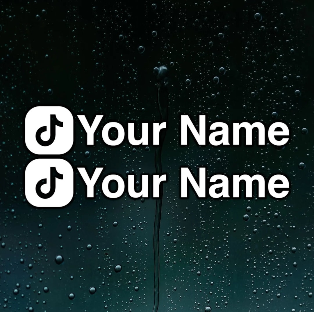 Custom Tiktok Car Stickers X2 - Etsy
