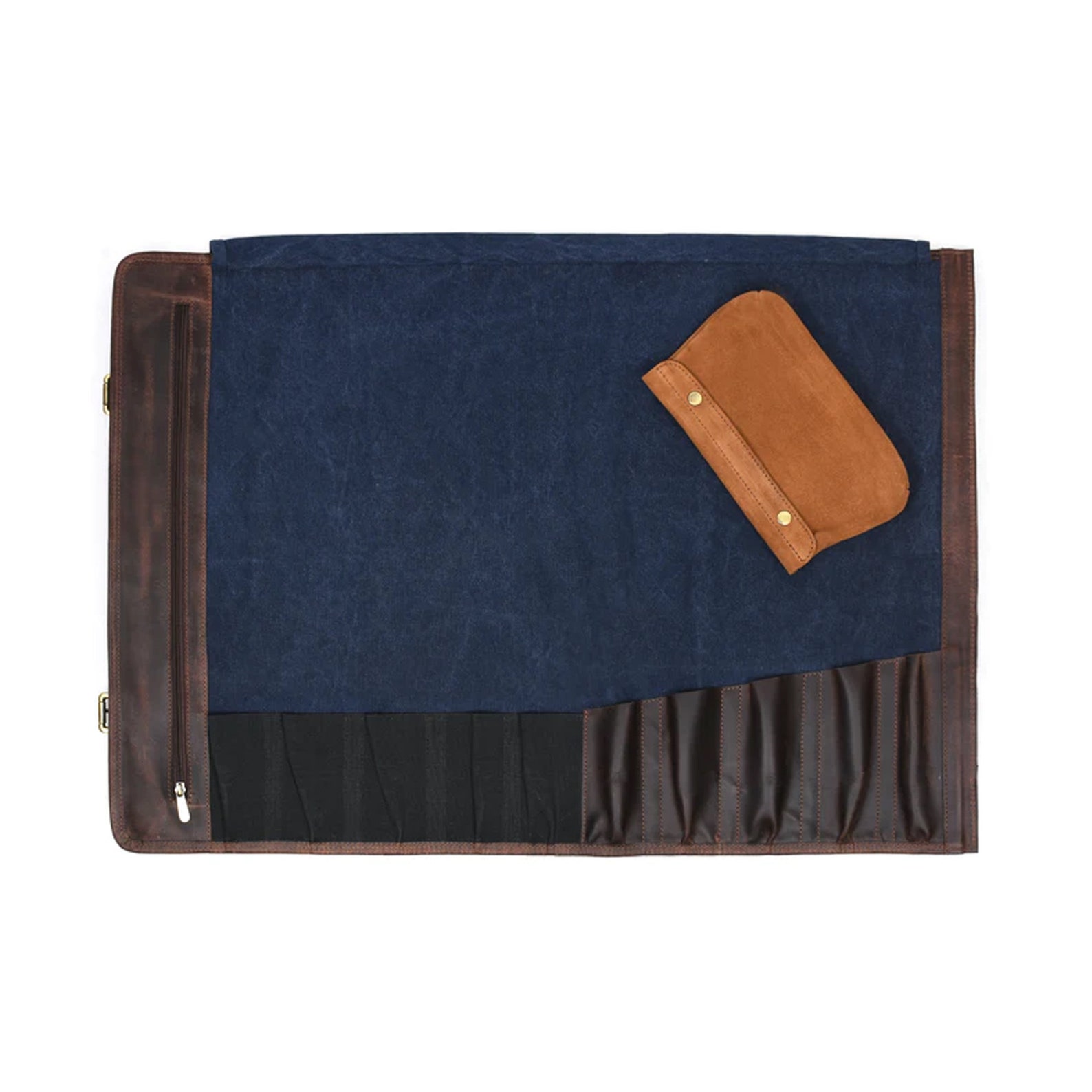 Professional Chefs Roll Bag, Premium Quality Leather High Density Waxed ...