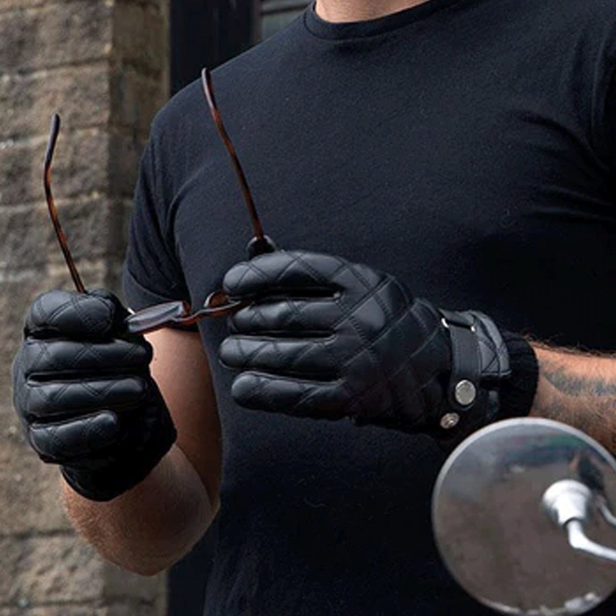 Handmade Leather Gloves Men, Premium Cashmere Lined Winter Gloves ...