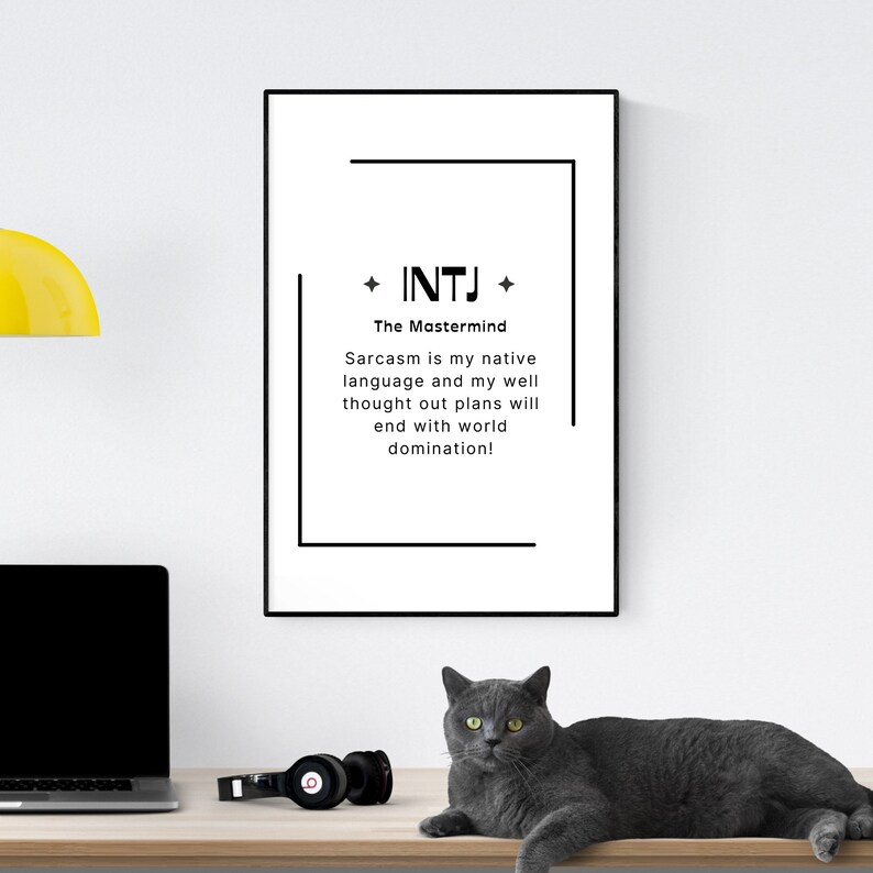 MBTI Posters, INTJ Poster, INTJ Poster Digital Download, Instant ...