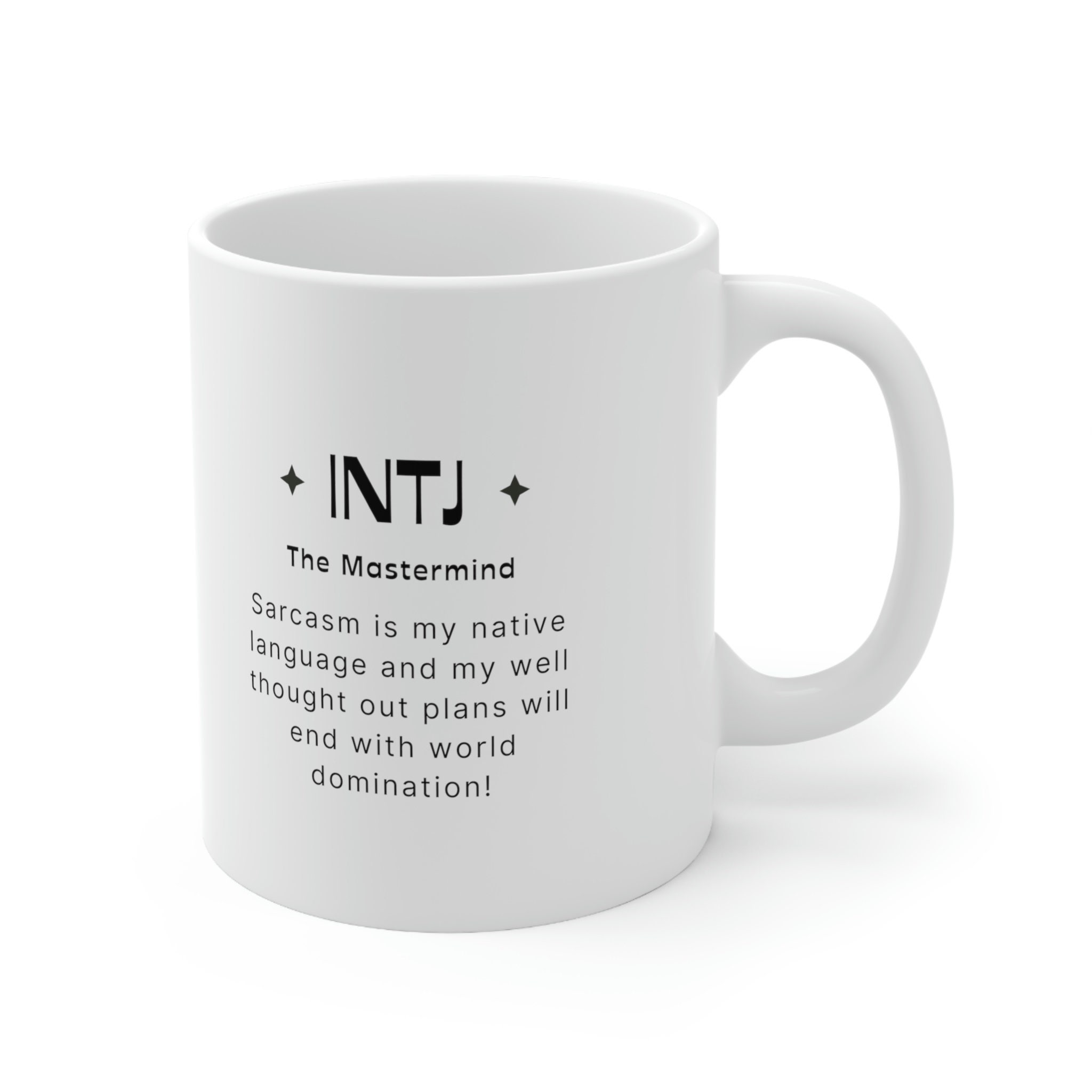 INTJ Mug, INTJ Gift, MBTI Gift, Myers Briggs, Mbti Cups, the Mastermind ...