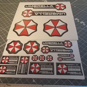 Resident Evil. Umbrella Corp. Prop Cosplay. Vinyl Stickers - Etsy