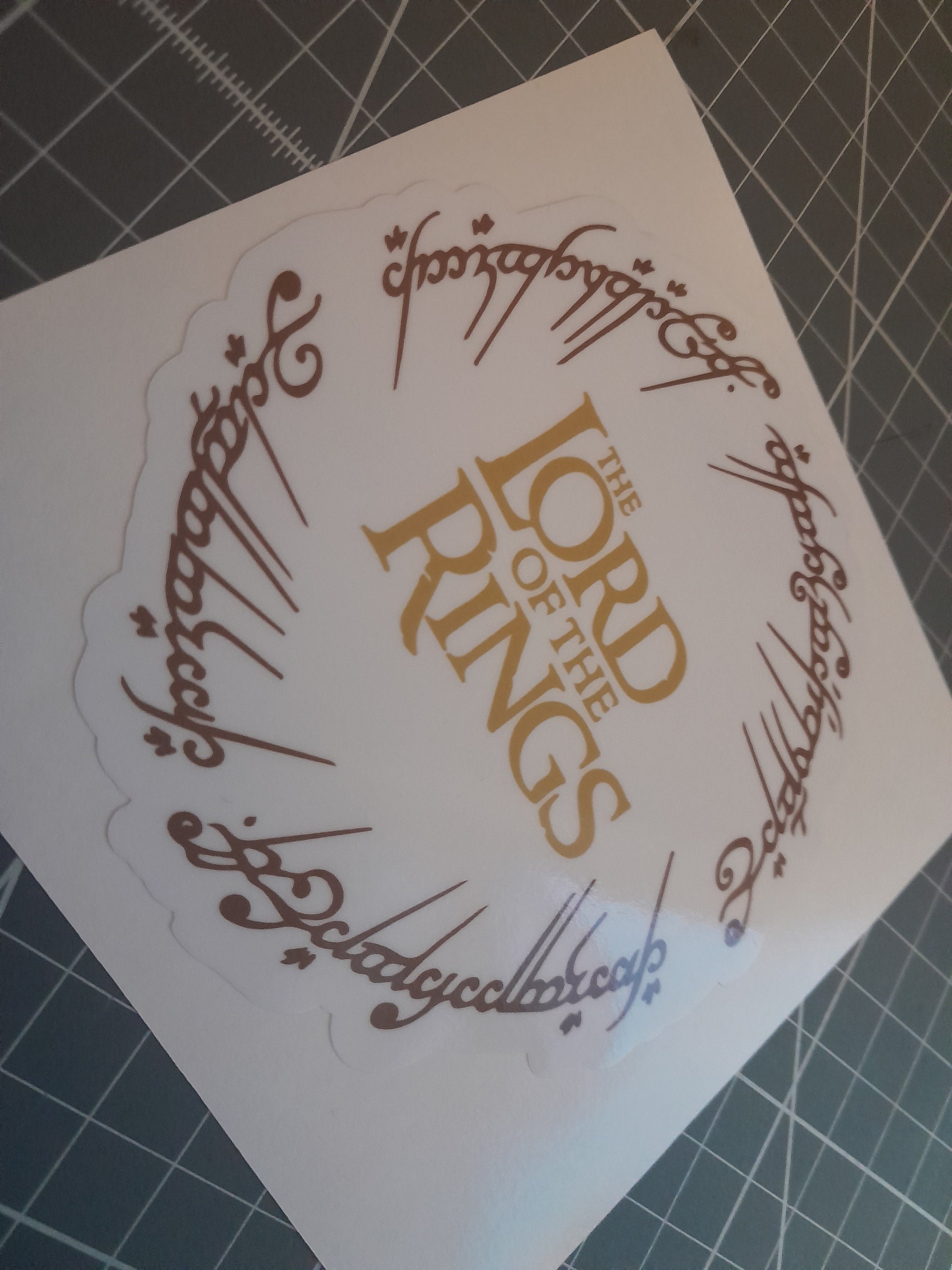 Lord of the Rings. Lotr. Tolkien. Prop Cosplay. Vinyl Stickers - Etsy