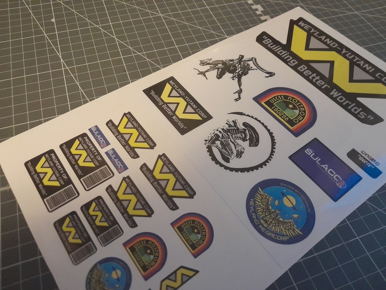 Weyland Yutani. Aliens. Prop Cosplay. Vinyl Stickers - Etsy