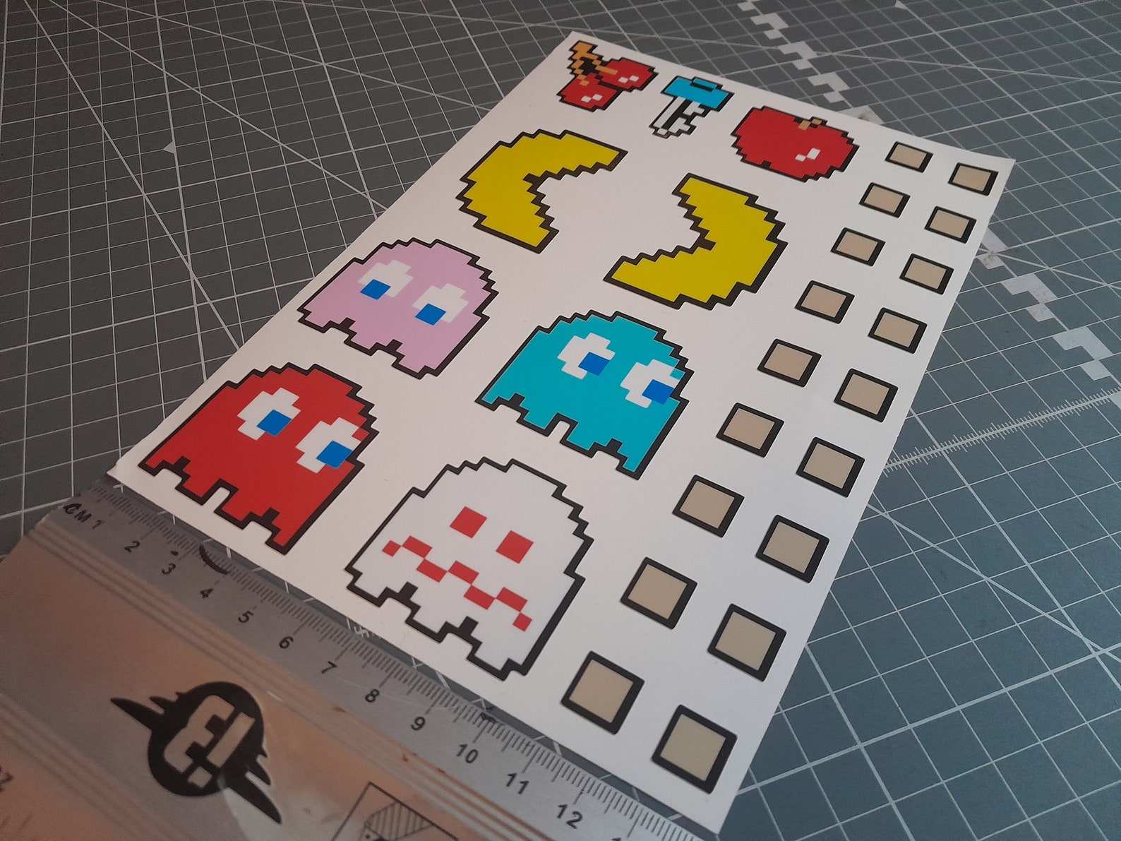 Retro Gaming. Decals. Pacman. Tetris. Space Invaders. - Etsy