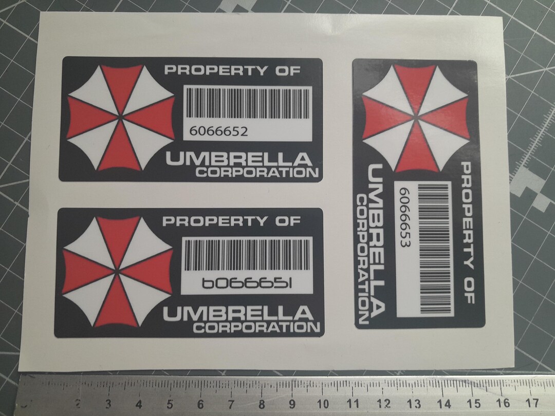 Property of Decals, Resident Evil, Jurassic Park, Halo, Robocop, Dragon ...
