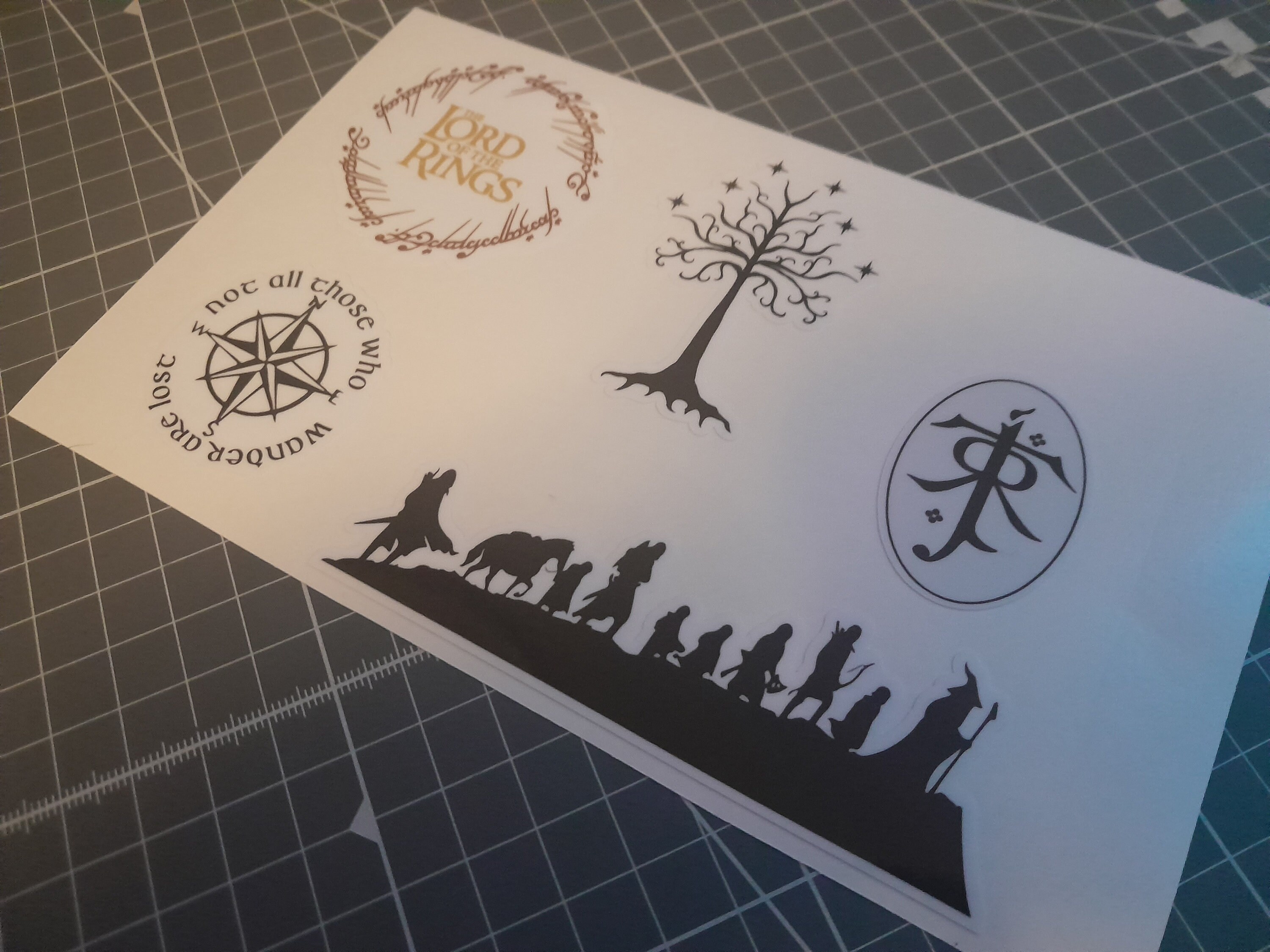 Lord of the Rings. Lotr. Tolkien. Prop Cosplay. Vinyl Stickers - Etsy
