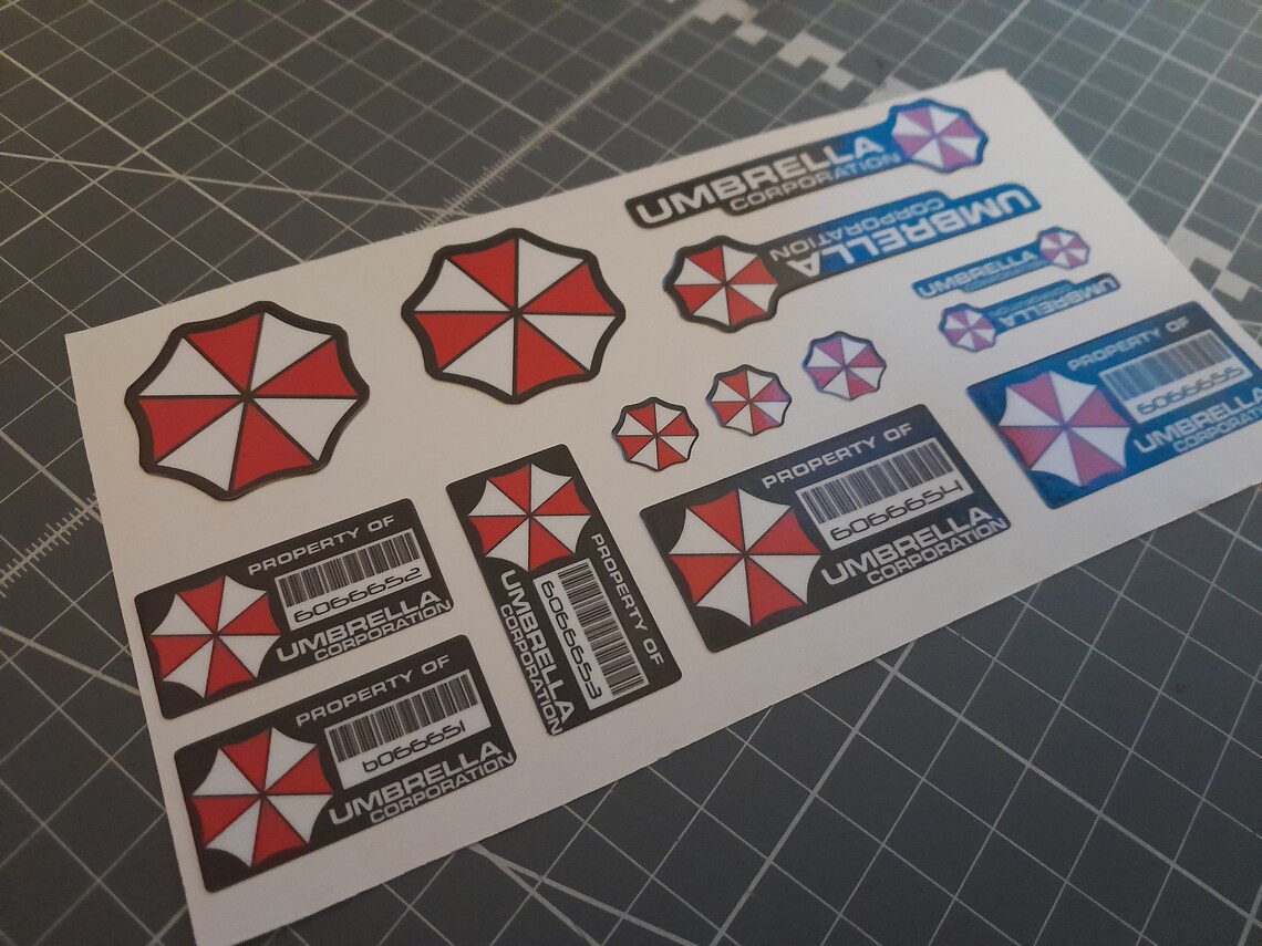Resident Evil. Umbrella Corp. Prop Cosplay. Vinyl Stickers - Etsy