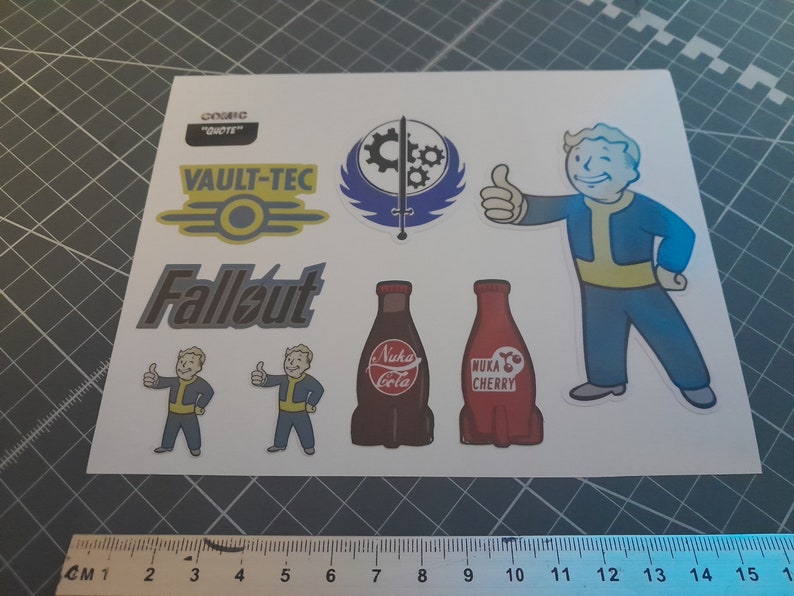 Fallout. Vault Tec. Prop Cosplay. Vinyl Stickers - Etsy