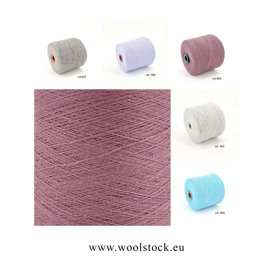 Angora Yarn on Cone, Lace Weight, Yarn for Knitting, Weaving and ...