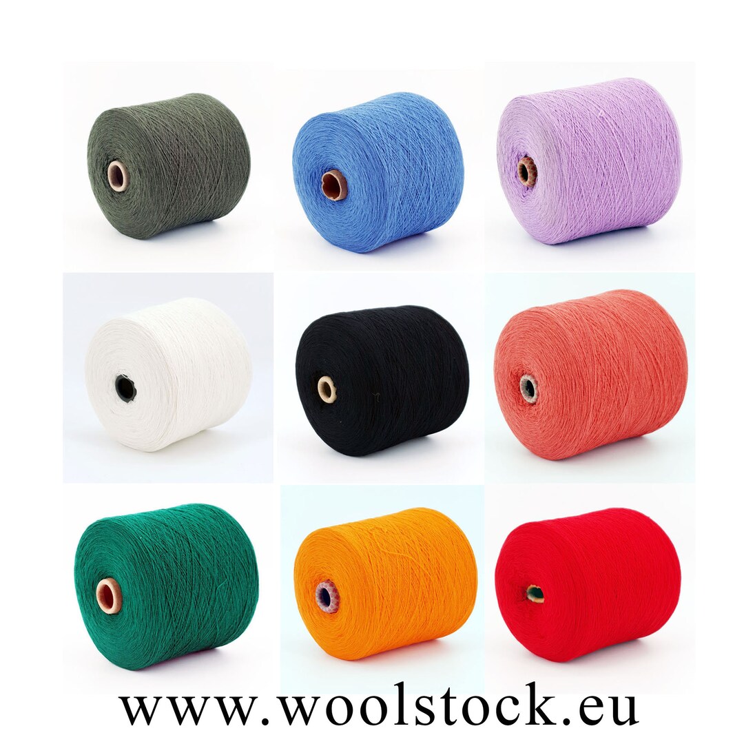 Wool Merino Yarn on Cone, Lace Weight, Yarn for Knitting, Weaving and ...