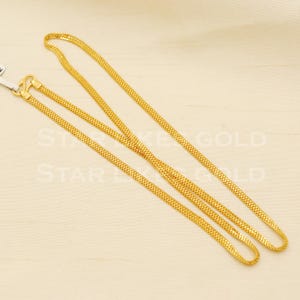 22k 22KT GOLD Chain Necklace Handmade Fine Jewelry, B1433 - Etsy