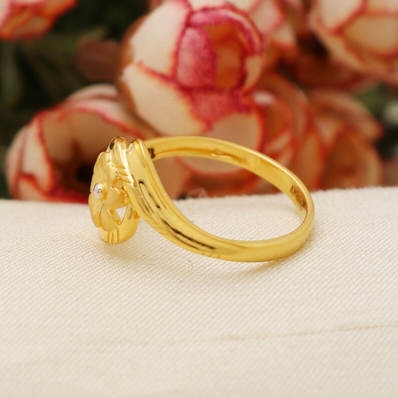 Unique 22kt 22 Karat Gold Ring Statement Classic Jewelry, All Sizes - Etsy