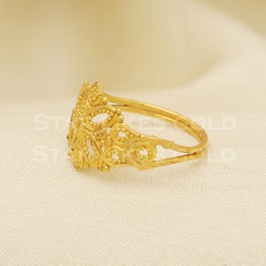 18 Karat 18k Gold Handmade Ring Jewelry - Etsy