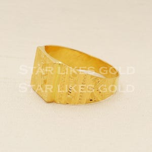 22 Karat 22k Gold Indian Ring Handmade Jewelry, B1596 - Etsy