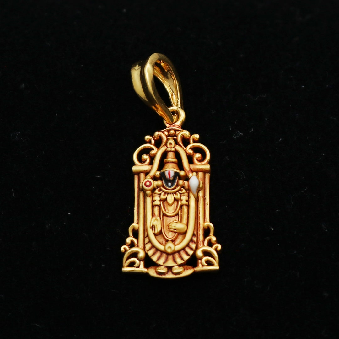 Tirupati Balaji 22k Gold Pendant Jewelry Holy Hindu Pendant - Etsy