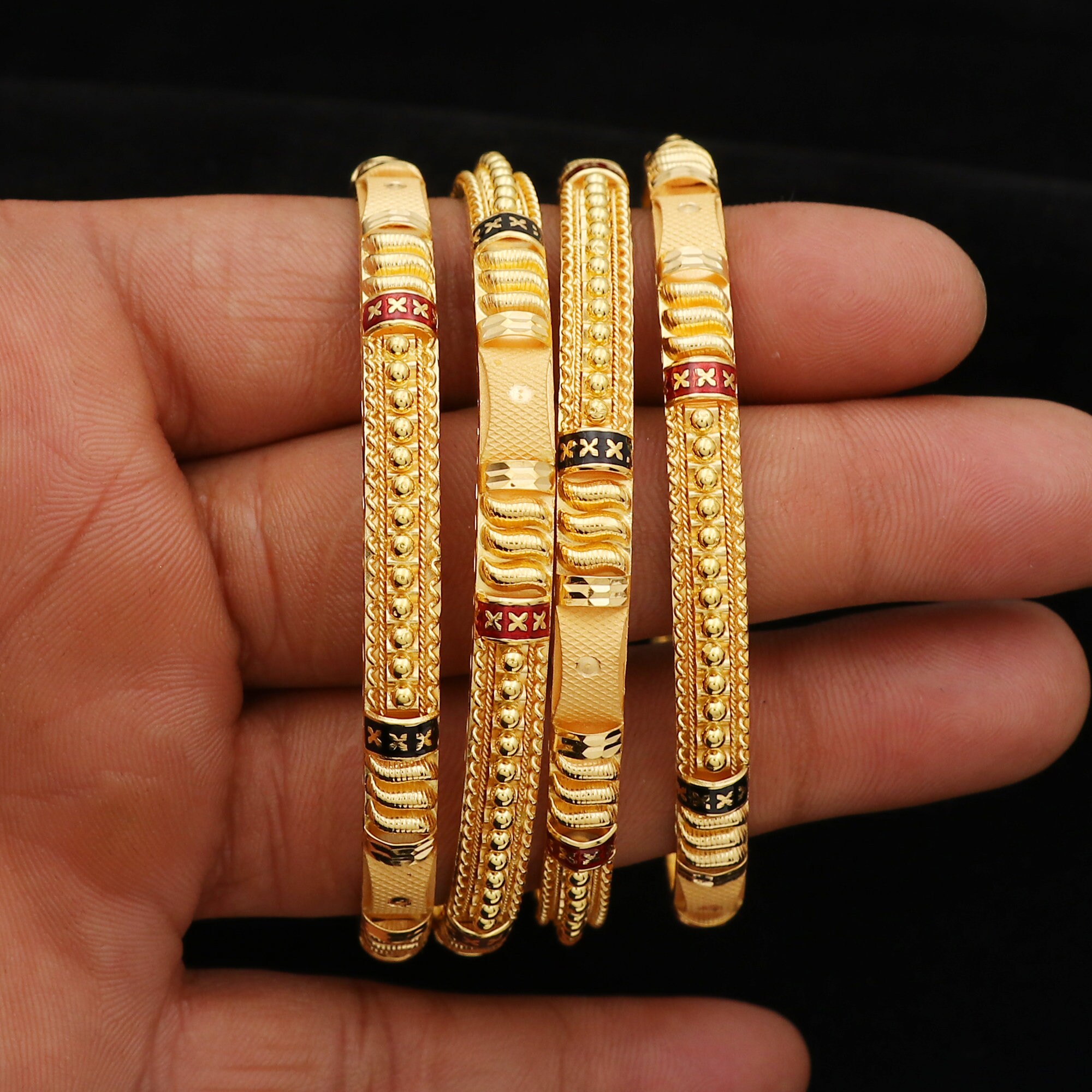 22 Carat Gold Bangles Designs