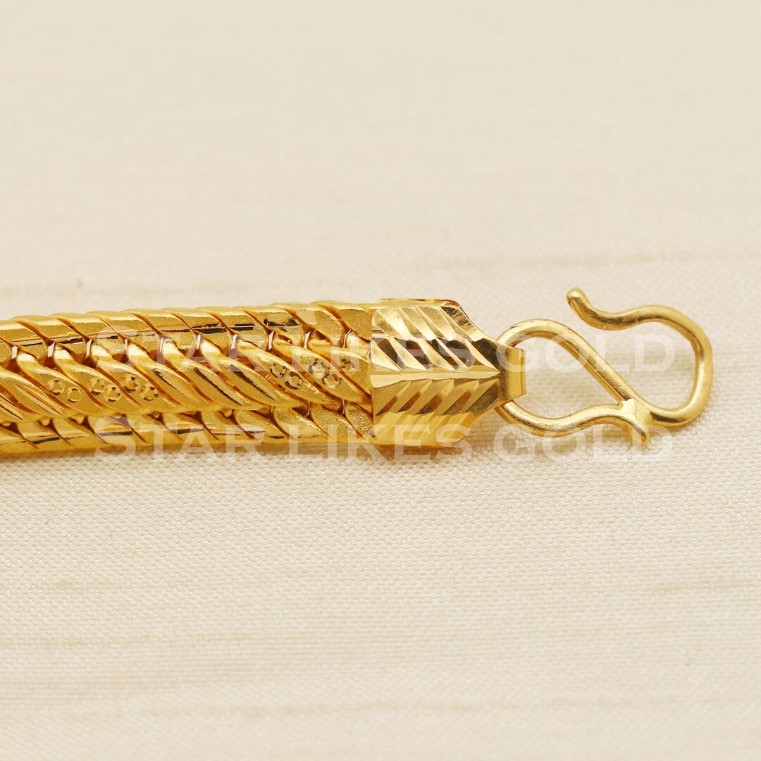 Handmade Indian 22 Karat 22k Gold Mens Bracelet Jewelry, PR1442 - Etsy