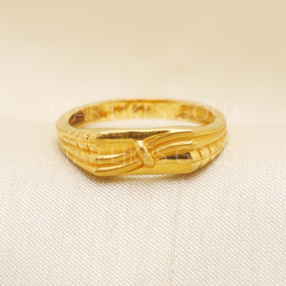 Handcrafted 22k Pure Solid Gold Rings - Unique Artisan Jewelry ...
