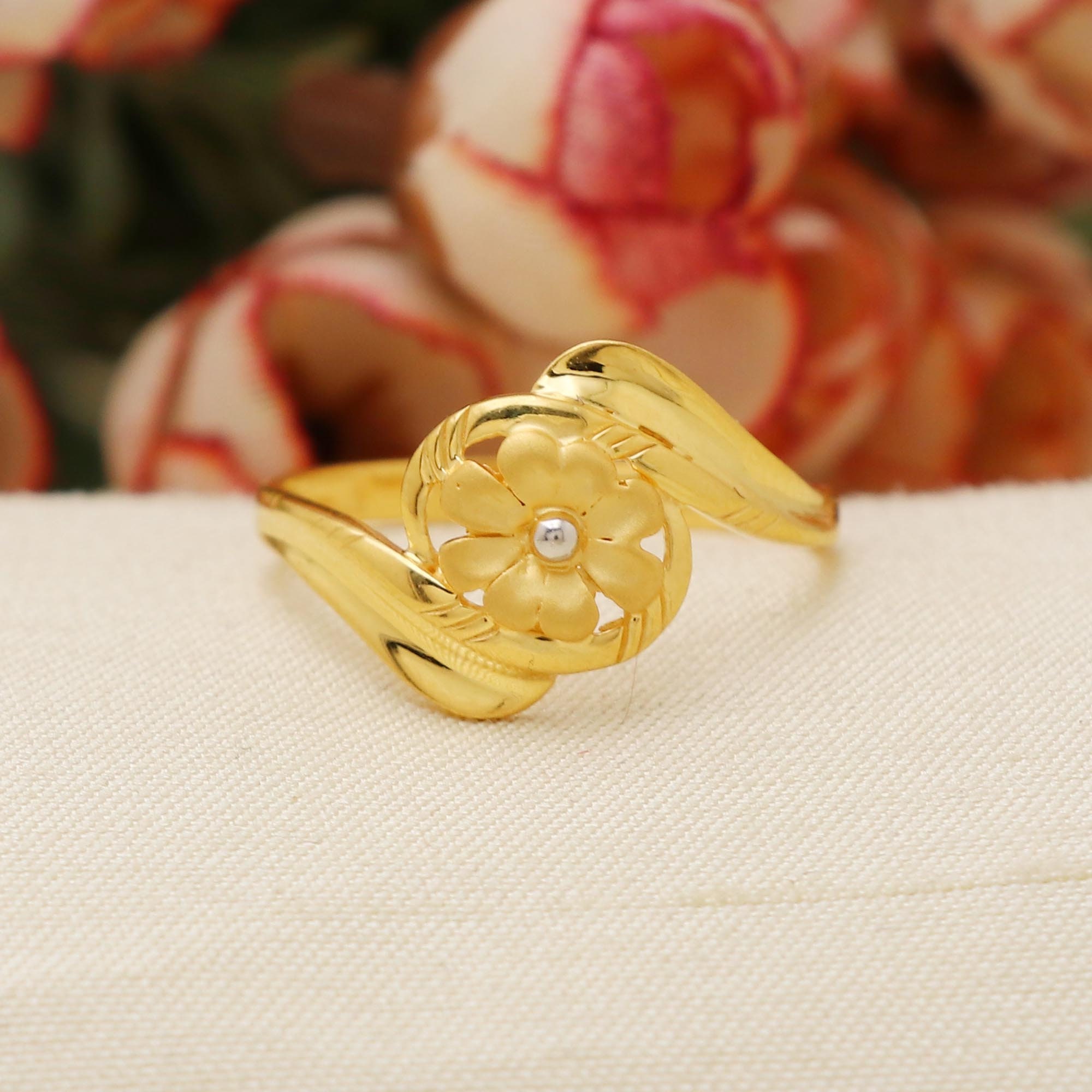 Unique 22kt 22 Karat Gold Ring Statement Classic Jewelry, All Sizes - Etsy