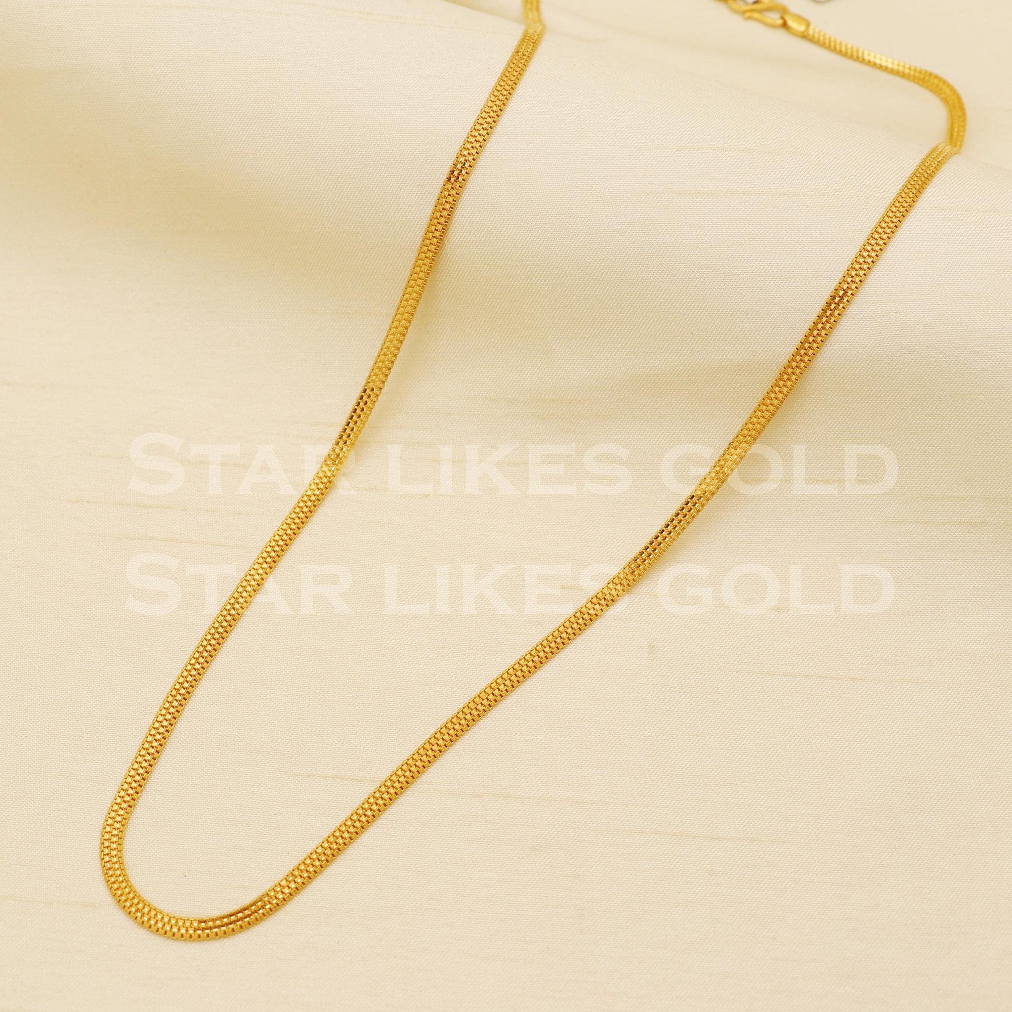 22k 22KT GOLD Chain Necklace Handmade Fine Jewelry, B1433 - Etsy