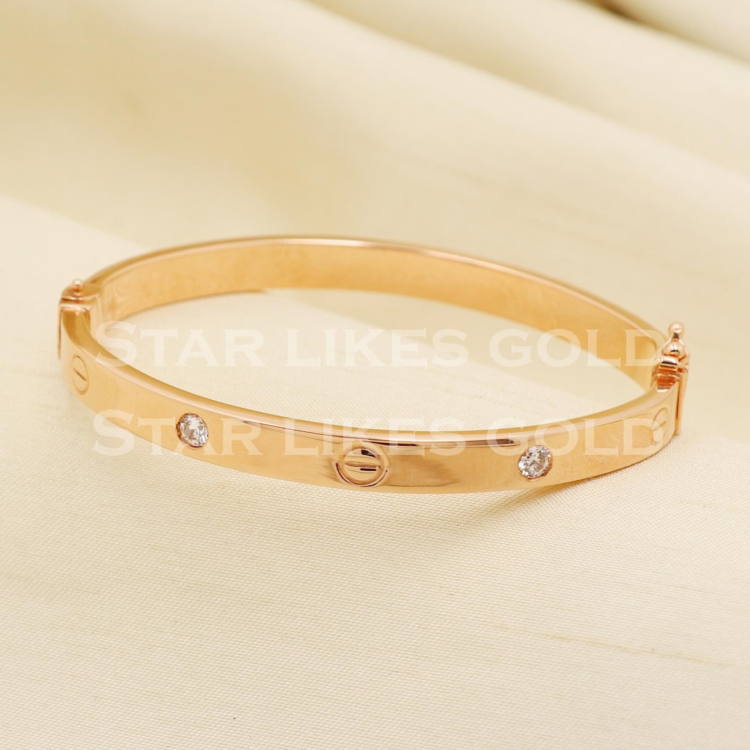 18 Karat 18k Gold Bangle Bracelet Jewelry, PR1402 - Etsy