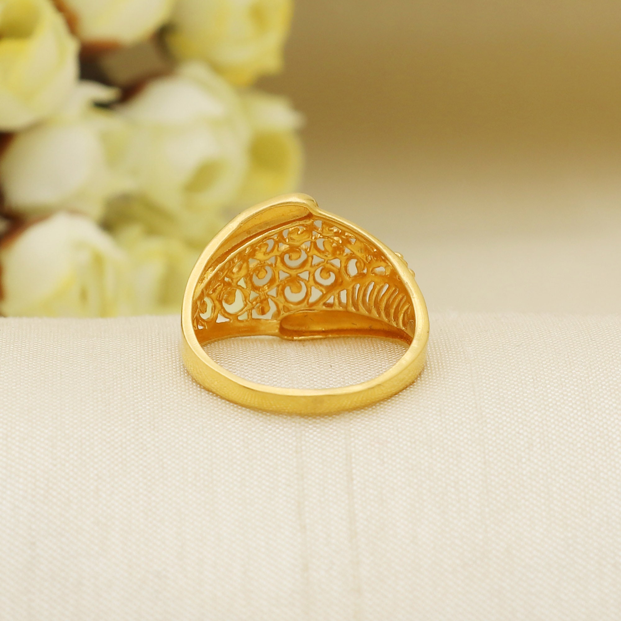 22k 22KT GOLD RING Handmade Fine Jewelry Perfect Gift for - Etsy