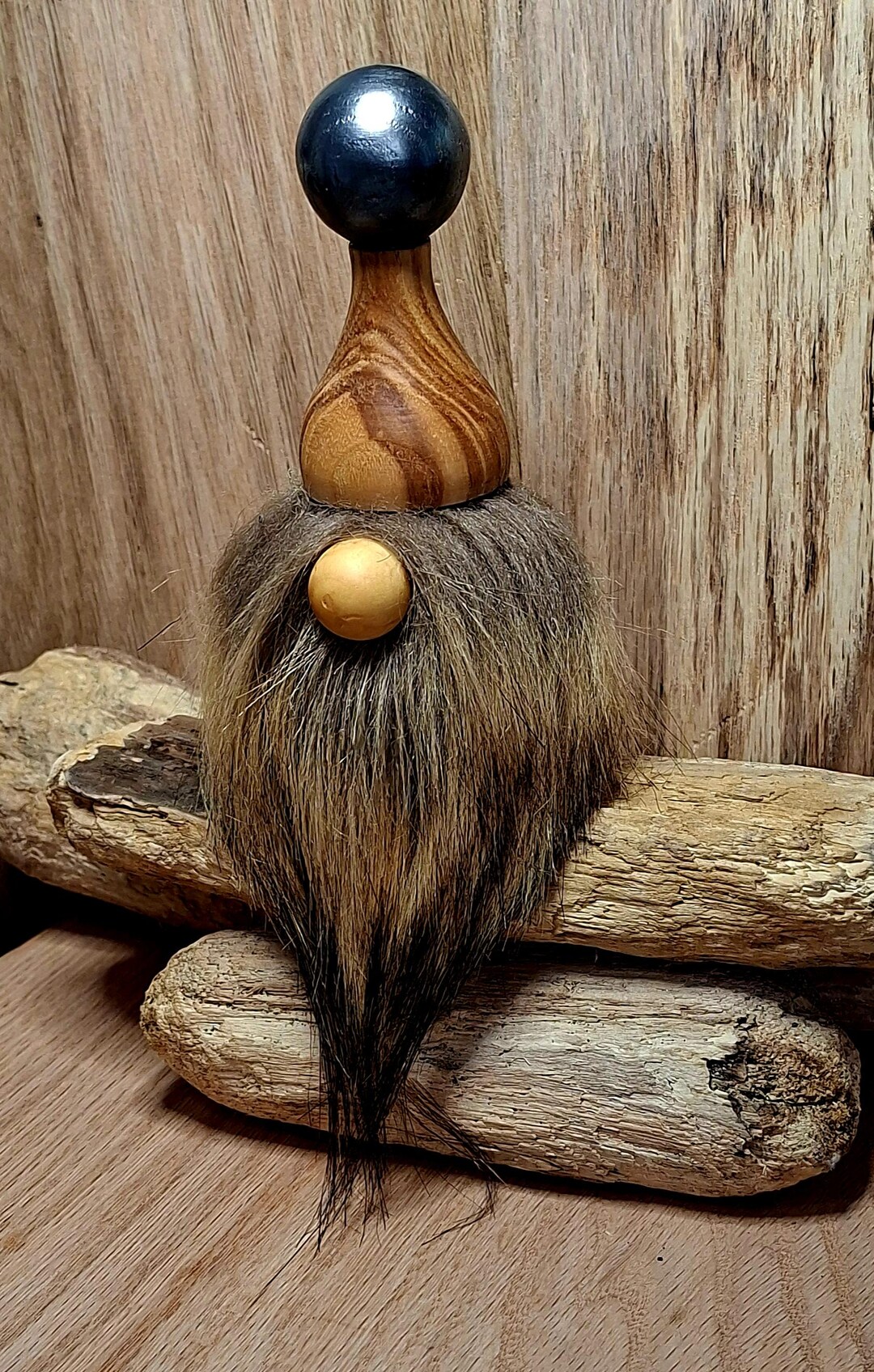 Handmade Ash Wood Gonk (gnome) - Black Flecks and Grey,sand Beard - Etsy UK