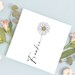Personalised Birth Flower Card, Customised With Name Stem, Meaningful ...