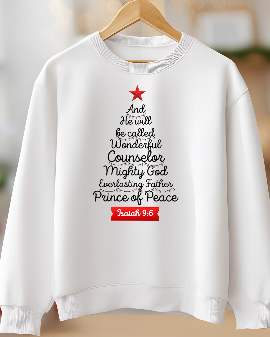 Names of Jesus Christmas Tree PNG - Isaiah 9:6 (digital Download) - Etsy