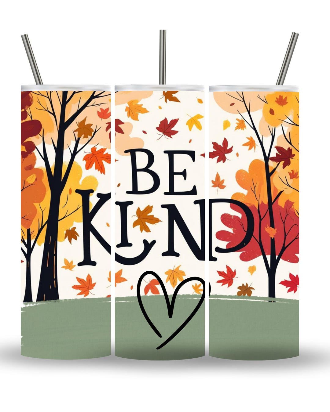 Be Kind Fall Tumbler Wrap PNG: Cozy Autumn Design (digital Download) - Etsy