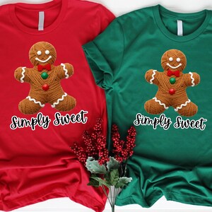 Preppy Gingerbread Man Faux Yarn PNG | Christmas Cookie Sublimation ...